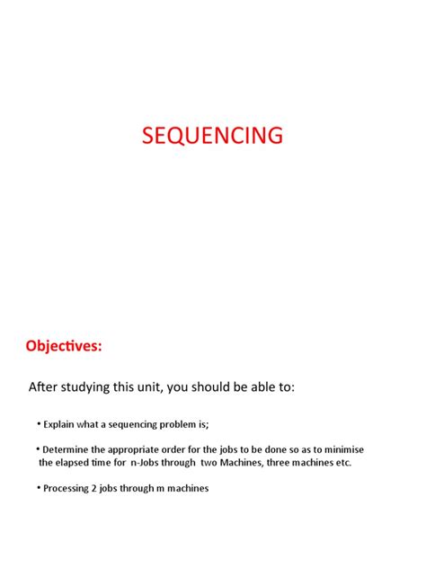 Job Sequencing Pdf