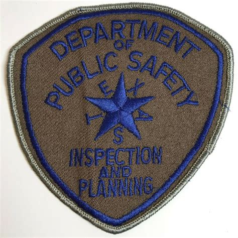 Texas Department Of Public Safety Dps Inspection And Planning Patch Texas Police Police