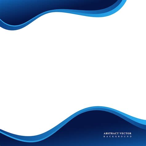 Premium Vector Abstract Wavy Blue Gradient Background