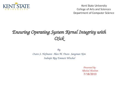 Pptx Ensuring Operating System Kernel Integrity With Osck Dokumentips