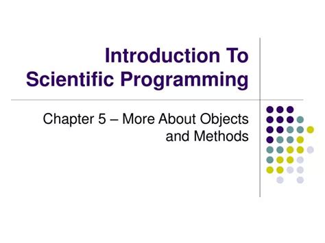Ppt Introduction To Scientific Programming Powerpoint Presentation Free Download Id4732714