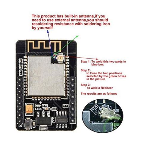 2xesp32 Cam Wifi Module 24g Antenna Esp32 Serial Ubuy India