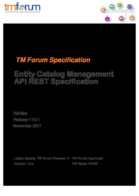 Entity Catalog Management API REST Specification PDFCOFFEE