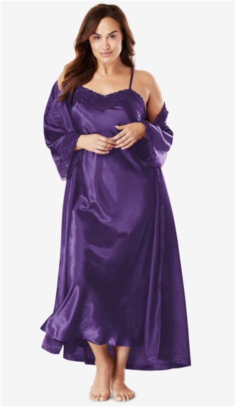 13 Plus Size Satin Robes Where To Shop The Huntswoman