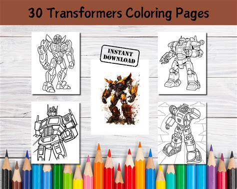 Transformers Coloring Pages Outline Transformers Coloring Pages