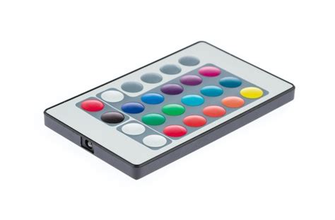 Premium Photo Remote RGB LED Light Isolated On White Background