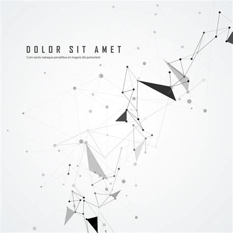 Premium Vector Abstract Connection Of Dots Lines Communication Science Technology Background