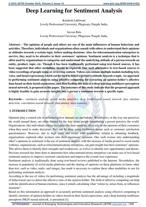 PDF Deep Learning For Sentiment Analysis