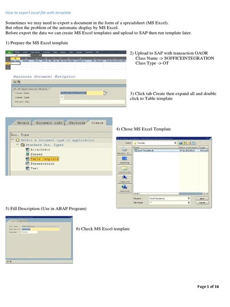 How To Export Excel File With Template Pdf Microsoft Excel Object