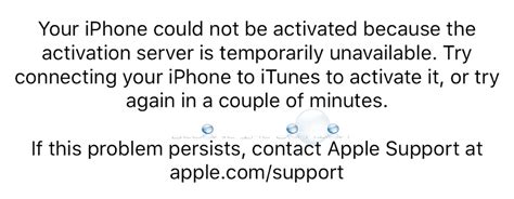 Fix Your Iphone Could Not Be Activated Because The Activation Server