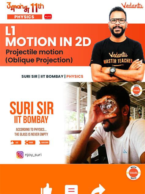 Projectile Motion Oblique Projection L1 Suri Sir Pdf