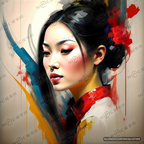 Ai创作图抽象画 昵图网