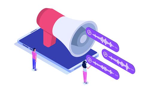 음성 메시지 아이소메트릭 이벤트 알림 벡터 일러스트레이션 3차원 형태에 대한 스톡 벡터 아트 및 기타 이미지 3차원 형태 기포 녹음 장비 Istock