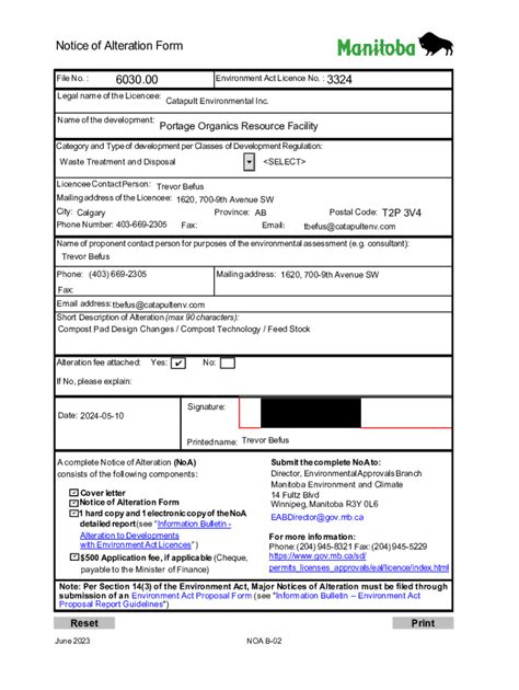 Fillable Online Notice Of Alteration Fax Email Print Pdffiller
