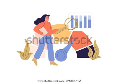 Benchmarking Web Concept People Scene Woman Stock Vector Royalty Free 2218067051 Shutterstock