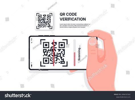 Scanning Qr Code Mobile Smart Phone Stock Vector Royalty Free 2096707261 Shutterstock