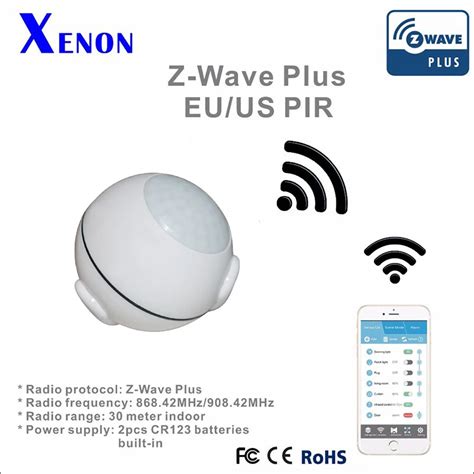 Buy Xenon Z Wave Smart Home System Z Wave Pir Sensor Compatible With All Z Wave