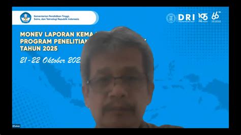 Monitoring Dan Evaluasi Monev Internal Laporan Kemajuan Pendanaan Penelitian Dppm Ditjen