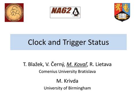 PPT Clock And Trigger Status PowerPoint Presentation Free Download ID