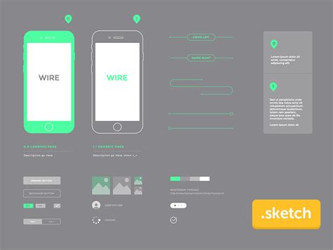 Wireframe Kit Freebie Download Sketch Resource Sketch Repo
