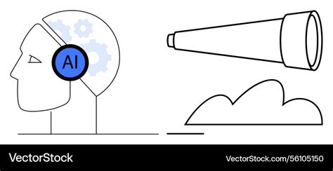 Ai Driven Thinking And Exploration Concept Vector Image Ai Driven Thinking And Exploration Concept Vector Image