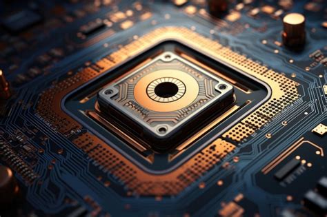 Premium Ai Image A Photorealistic Macro Photograph Of A Microchip
