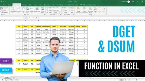 Dget And Dsum Function In Excel Excel Most Important Function In