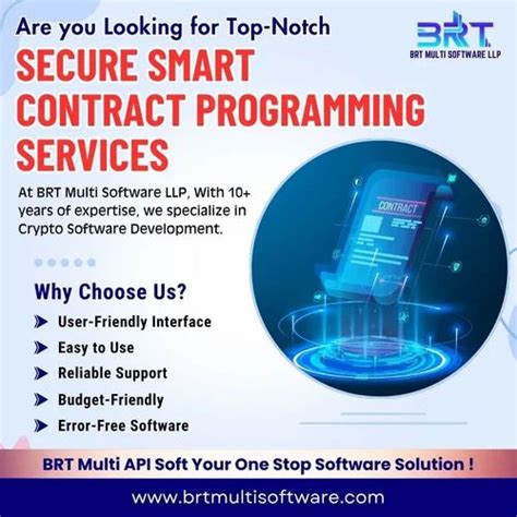 Secure Smart Contract Programming Services At ₹ 59999piece Mlm Software In Greater Noida Id