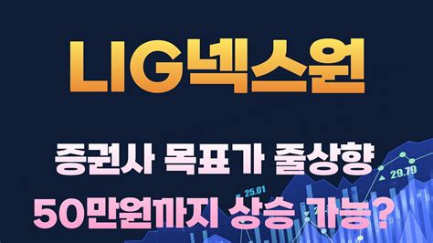 Lig넥스원 증권사 목표가 줄상향하며 신고가 행진50만원 이상 상승 가능할까요 Youtube