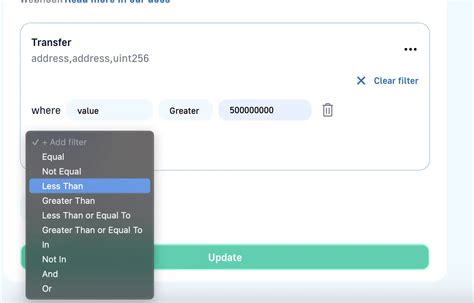 Filters Moralis Api Documentation