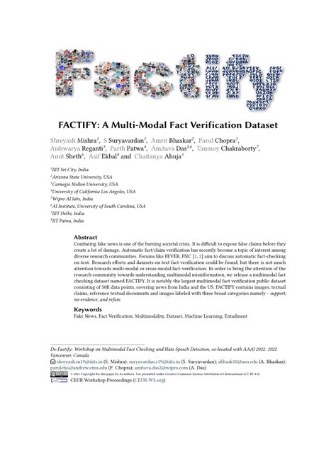 PDF FACTIFY A Multi Modal Fact Verification Dataset