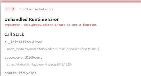 Nextjs Thispropseditorcreate Is Not A Function In Ckeditor