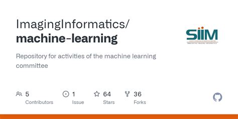 Github Imaginginformatics Machine Learning Repository For Activities Of The Machine Learning