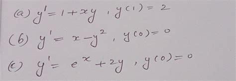 Solved Using Picards Iterative Method Find The First 3