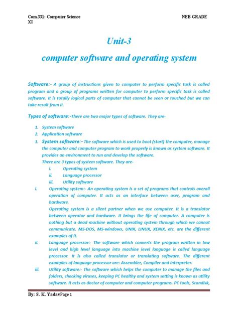 Unit 3 Computer System Descargar Gratis Pdf Operating System Window Computing