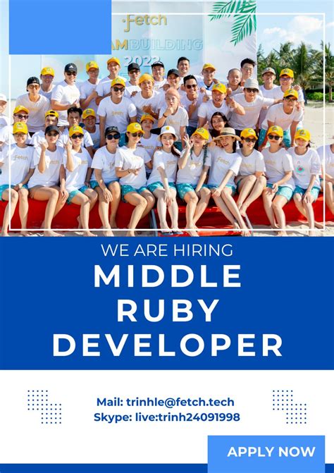 Kieu Trinh On Linkedin Ha Noi Middle Backend Developer Ruby Up To 1400 Usd Requirements