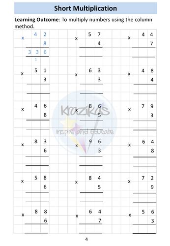Functional Skills Maths Level 1 Multiplication Workbook Teaching Resources
