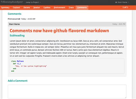 Comments Are A Beautiful Thing Honeybadger Developer Blog