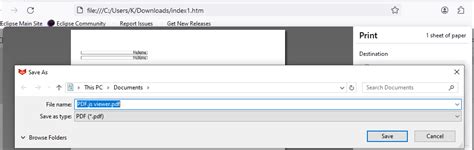 Javascript File Name Issue In Edge Browsers Print Dialog Feature Indexpdf Stack Overflow