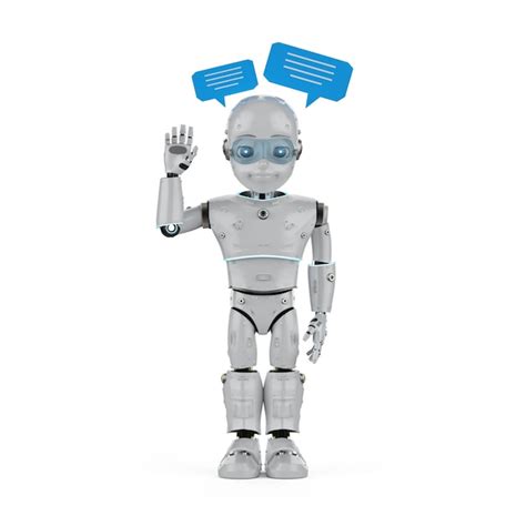 Premium Photo Chatbot Or Assistant Robot Chat With Speech Bubble