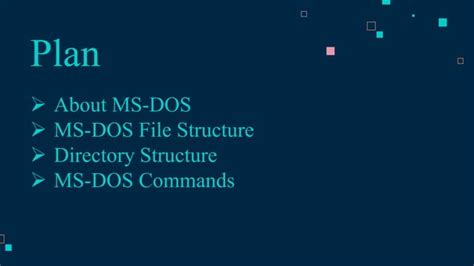 The MS DOS File System Pptx