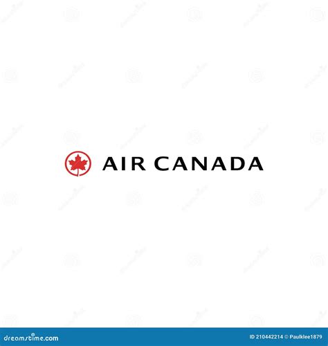 Air Canada Logo Editorial Ilustrativo Sobre Fondo Blanco Imagen De Archivo Editorial