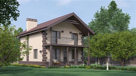 Проект дома КД — 119 Небольшой двухэтажный дом с мансардным этажом Клинский Дом