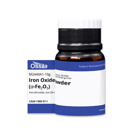 Iron Oxide Fe2o3 Nanopowder Cas 1309 37 1 Ossila