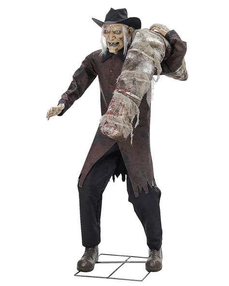 Grabe Robber Animated Halloween Prop 183cm Horror