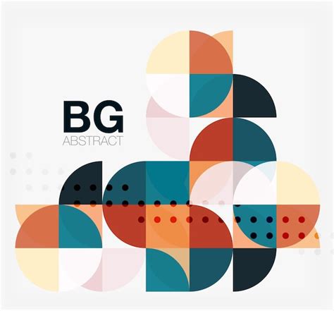 Premium Vector Vector Geometric Circle Abstract Background Vector Template Background For
