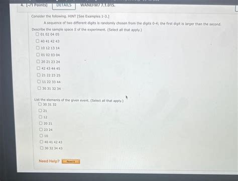 Solved Consider The Following Hint See Examples 1 3 A
