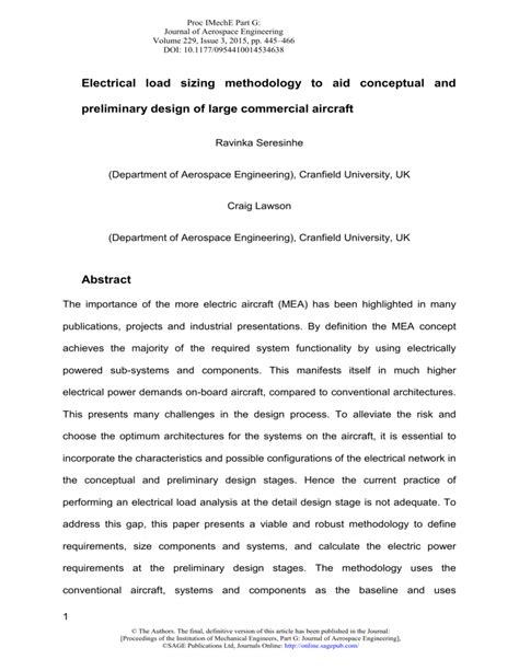 Electrical Load Sizing