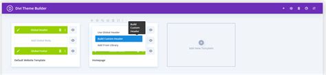 How To Create Different Header And Footer In Divi For Particular Pages
