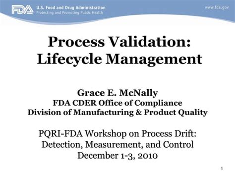 Process Validation Fda Pdf